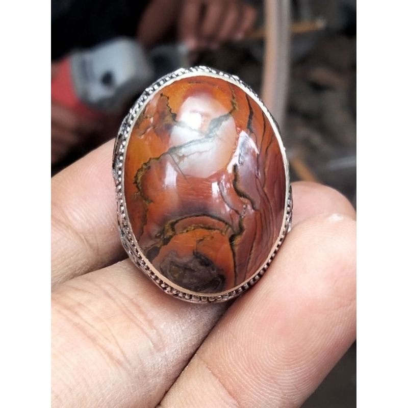 Jual cincin batu akik belang macan sidik jari top lain bacan Doko dan ...