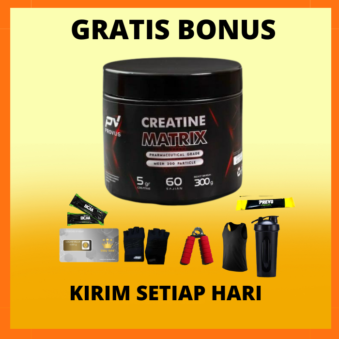 Jual CREATINE MATRIX BY PROVUS 120 / 300 GRAM 24 / 60 SERVING ...