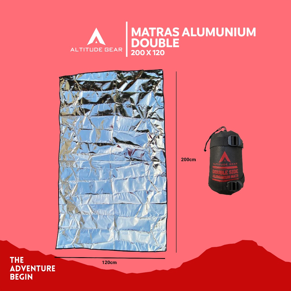 Jual Matras Camping Ultralight Aluminium Foil Double Side 200cm x 120cm ...
