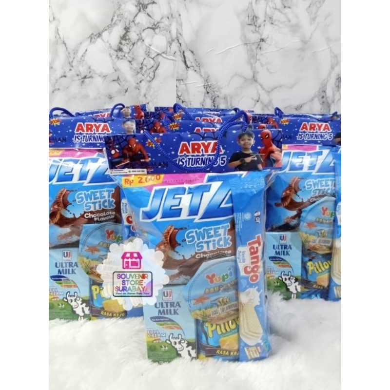Jual Snack Serba Biru || Paket snack Biru || Bingkisan ultah anak ...