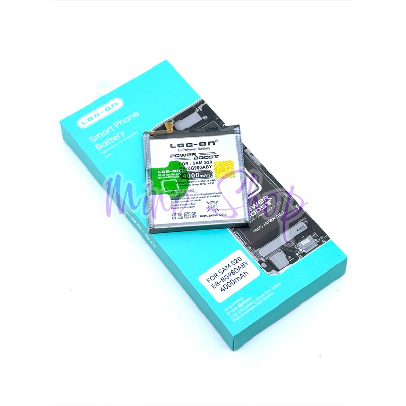 Jual BATERAI LOG ON SAMSUNG S20 EB-BG980ABY POWER BOOST DOUBLE POWER BATRE BATTERY | Shopee ...