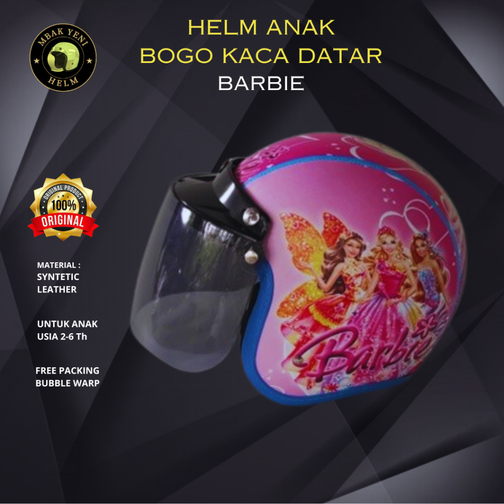 Jual Helm anak retro kacadatar untuk usia 2-6th laki-laki dan perempuan ...