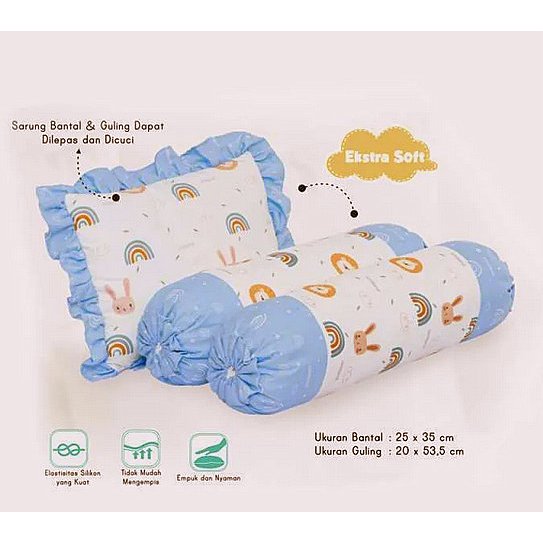 Jual set bantal guling bayi bantal peang cute seri motif gajah | Shopee ...