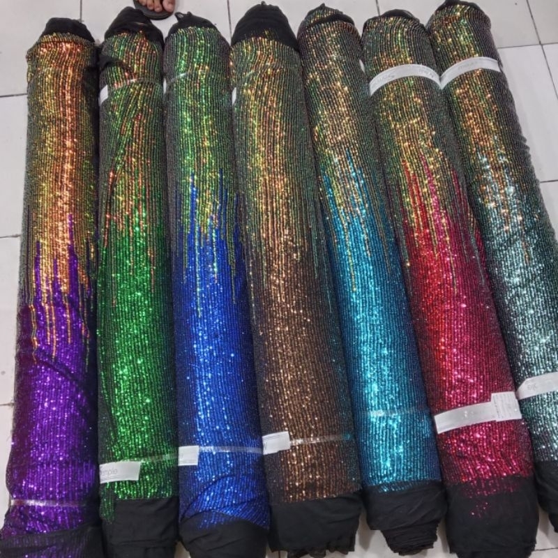 Jual KAIN SEQUIN GRADASI ARTIS TERKINI | Shopee Indonesia