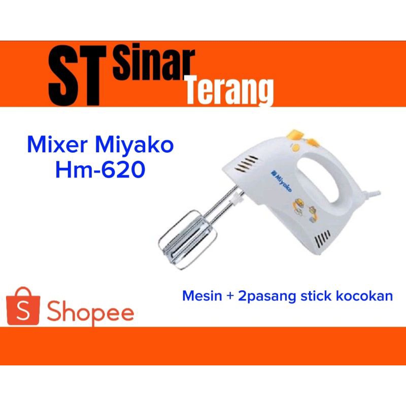 Jual Mixer Miyako Hm-620 / Miyako Mixer Hm-620 / Mixer Tangan Miyako ...