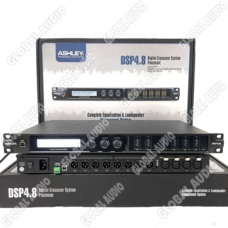 Jual Speaker Managemet Ashley DSP 4.8 ORIGINAL 4 Input 8 Output Stereo Management Dsp4.8 4way ...