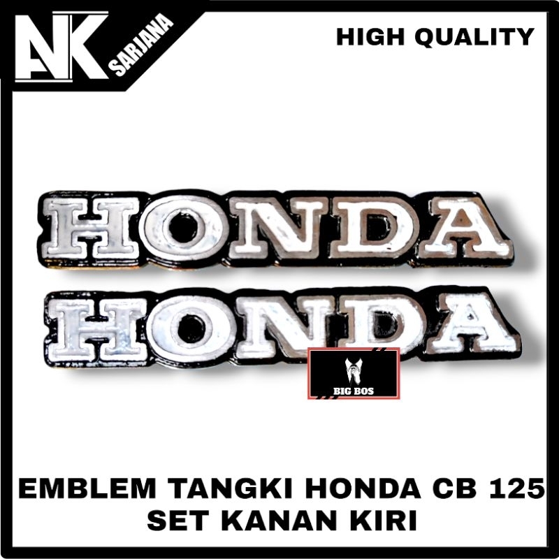Jual LOGO TANGKI EMBLEM TANGKI HONDA CB 125 PUTIH EMBLEM TANGKI SULTAN ...
