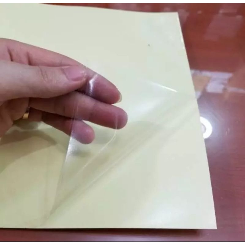 Jual Kertas Stiker Transparan / Vinyl Transparan A3 / A3+ ( 1 paket 100 ...