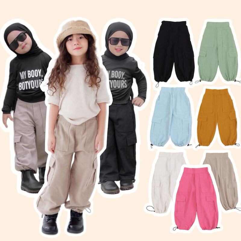 Jual Celana Cargo Anak Perempuan Celana Anak Perempuan Jogger Anak ...