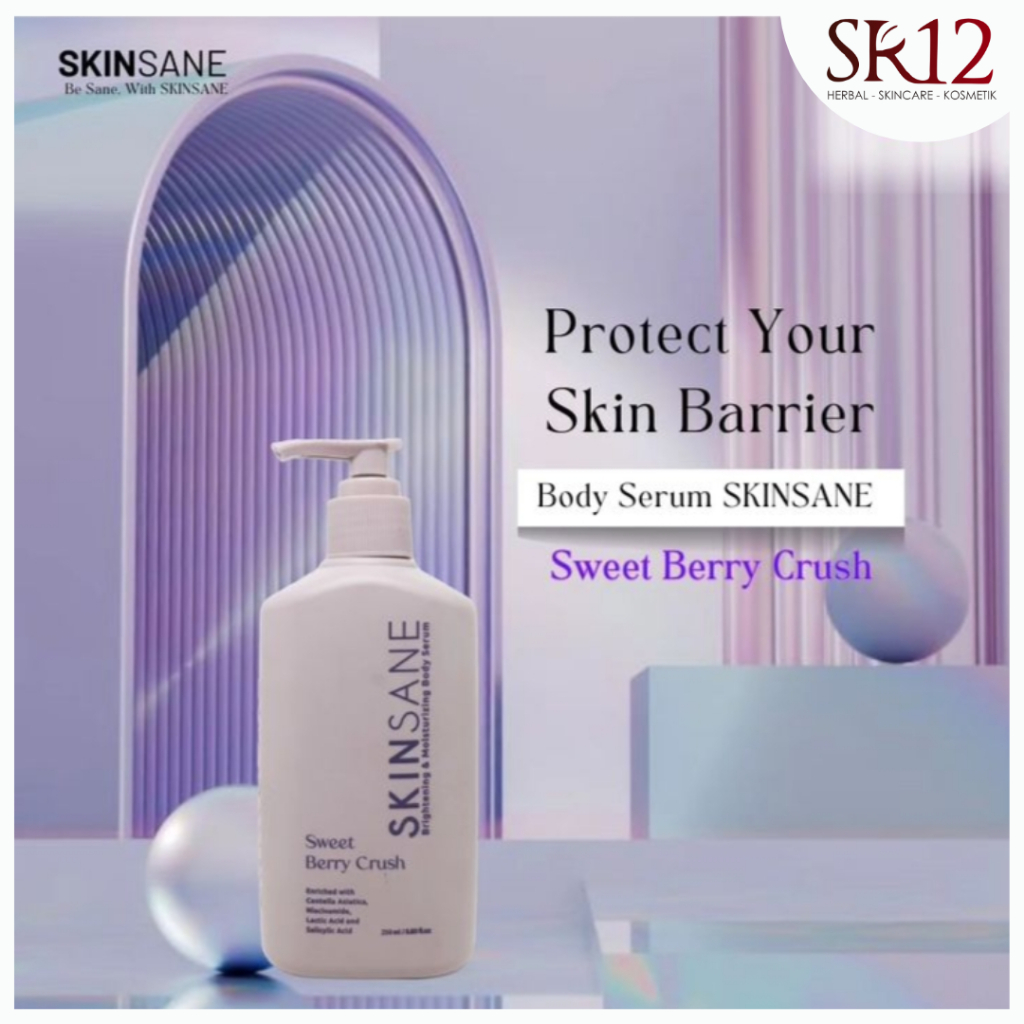 Jual Body Serum Skinsane Berry Crush 250ml (Ungu) SR12 Aroma Sweet Body ...