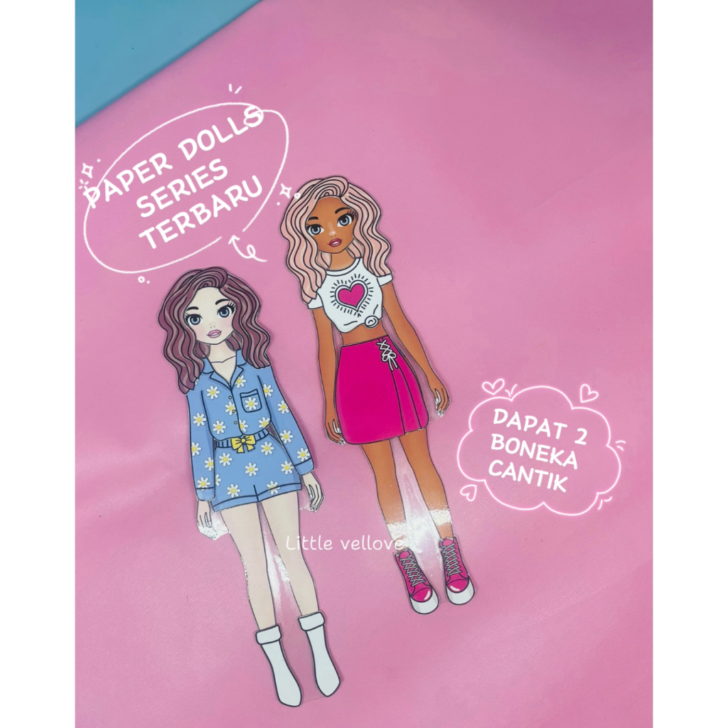 Jual paper doll magnet - quite book - paper doll - mainan boneka kertas ...