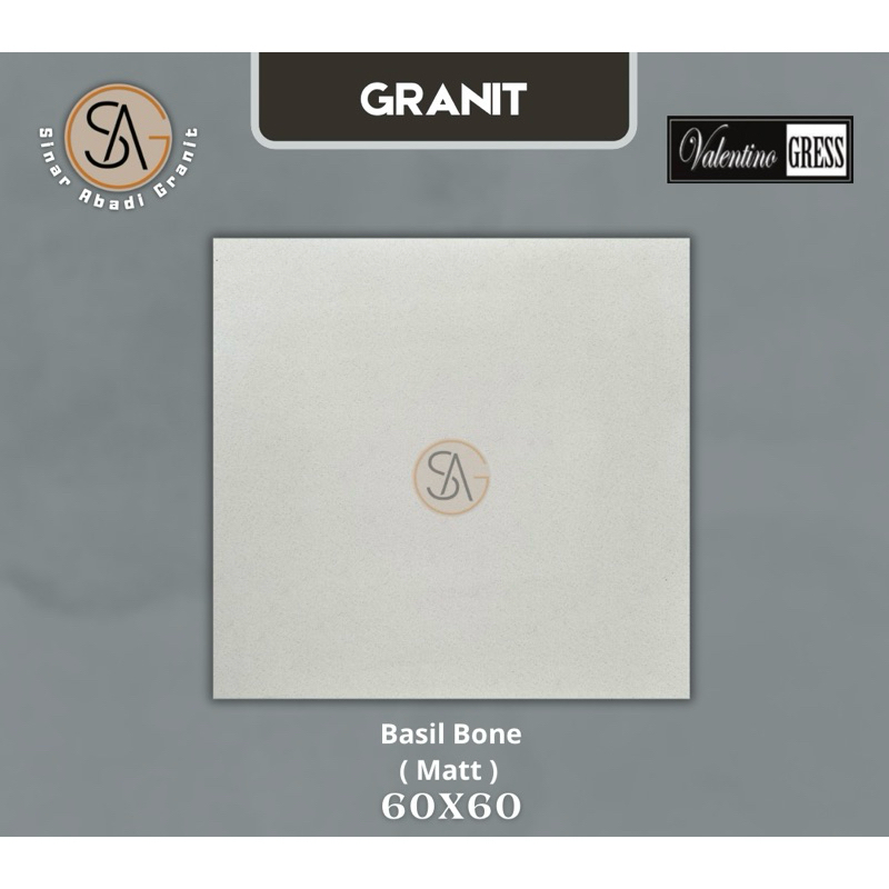 Jual granit 60x60 valentino gress basil bone ( matt ) | Shopee Indonesia