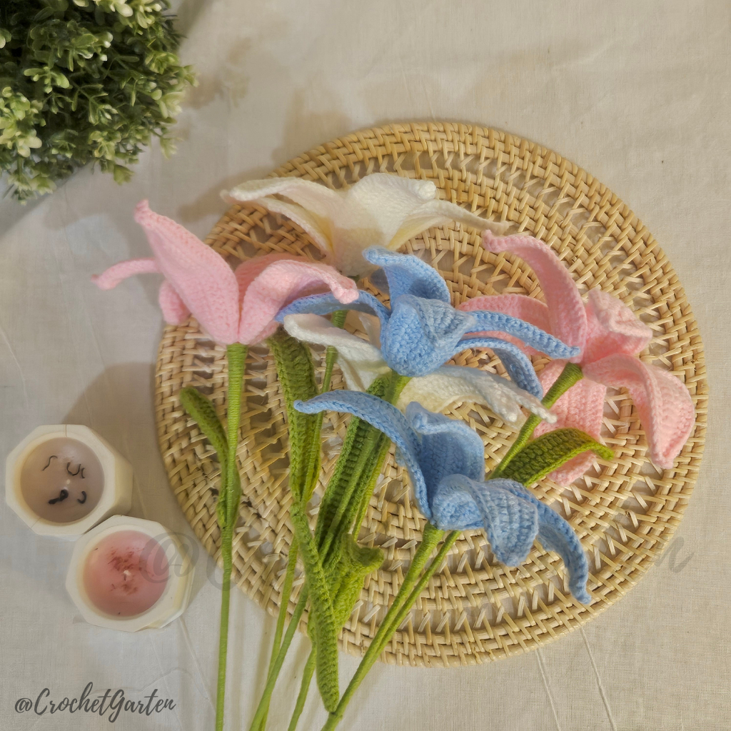 Jual BUNGA LILI RAJUT Bunga Crochet Lily Bunga Crochet Lili Kerajinan ...