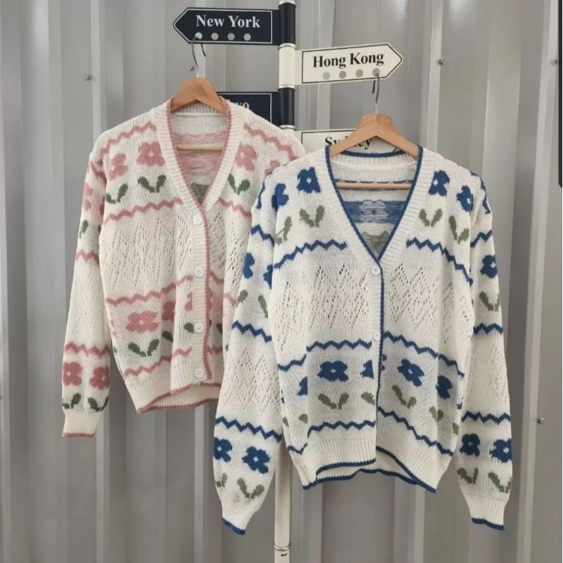 Jual Yuri Flower Cardigan/Kardigan Bunga Yuri | Shopee Indonesia