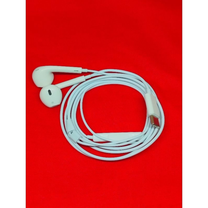 Jual Earpods headset iphone Type C Earpods USB C Earphone Type C ...