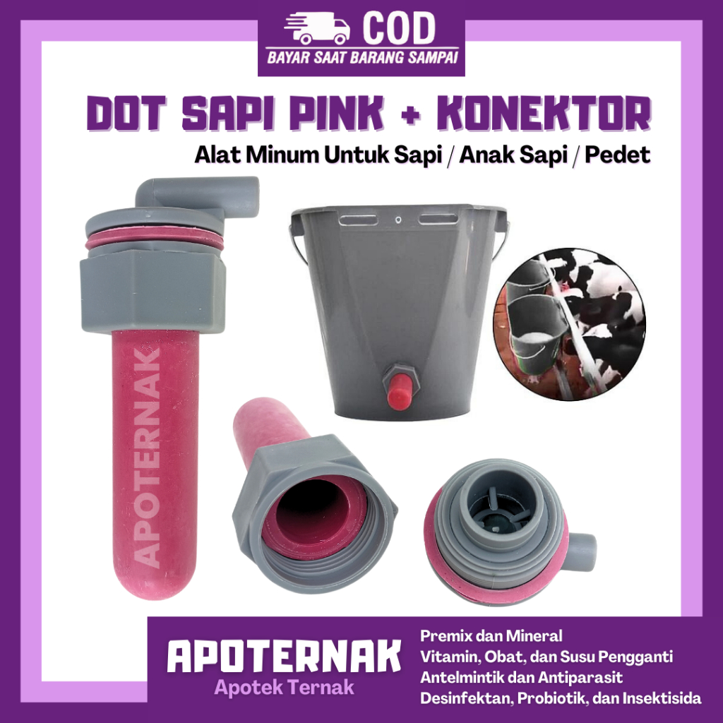 Jual DOT SAPI PINK DAN KONEKTOR DOT Pedet Anak Sapi | Shopee Indonesia