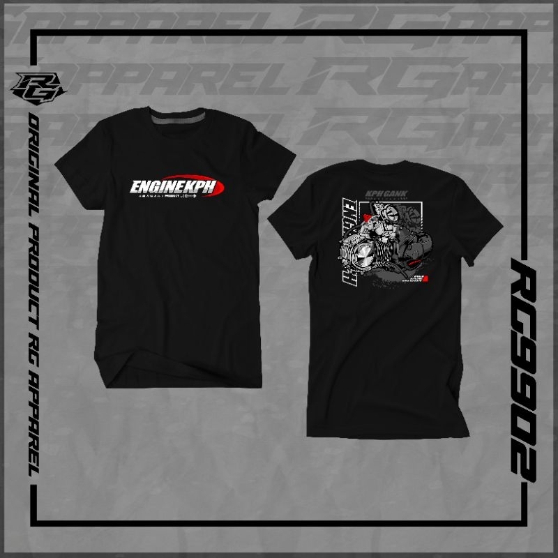 Jual T-SHIRT ENGINE KPH GANK/KAOS SUPRA/KAOS MOTOR | Shopee Indonesia