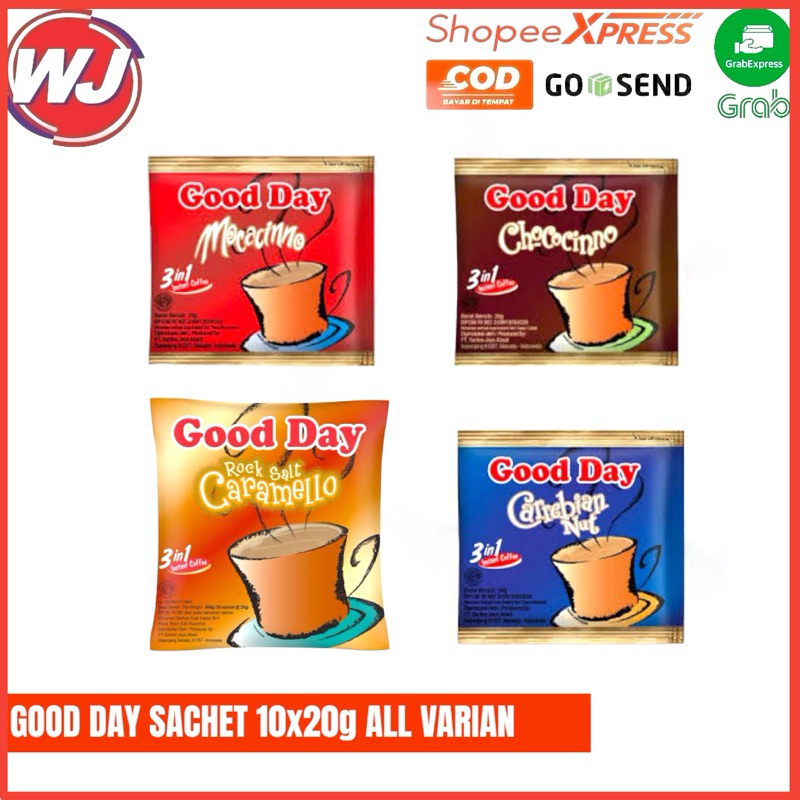 Jual GOOD DAY COFFEE SACHET 10x20g ALL VARIAN | Shopee Indonesia