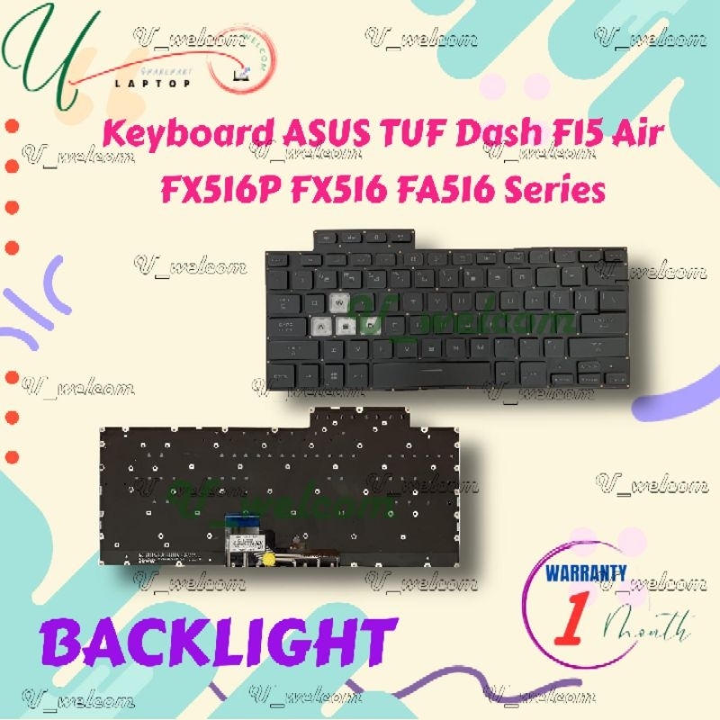 Jual Keyboard for ASUS TUF Dash F15 Air FX516P FX516 FA516 Series ...