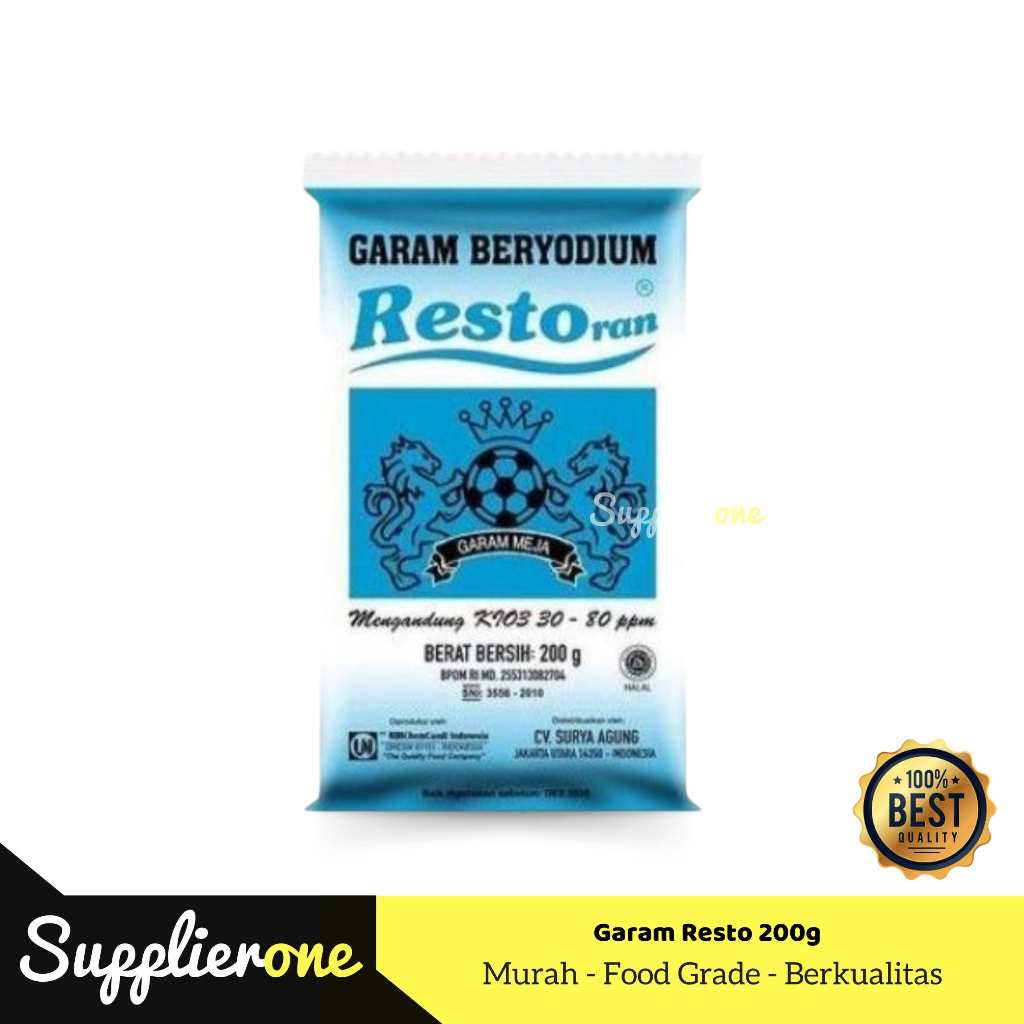 Jual Garam Resto 200g / Garam Dapur / Garam Dapur Beryodium / Garam ...