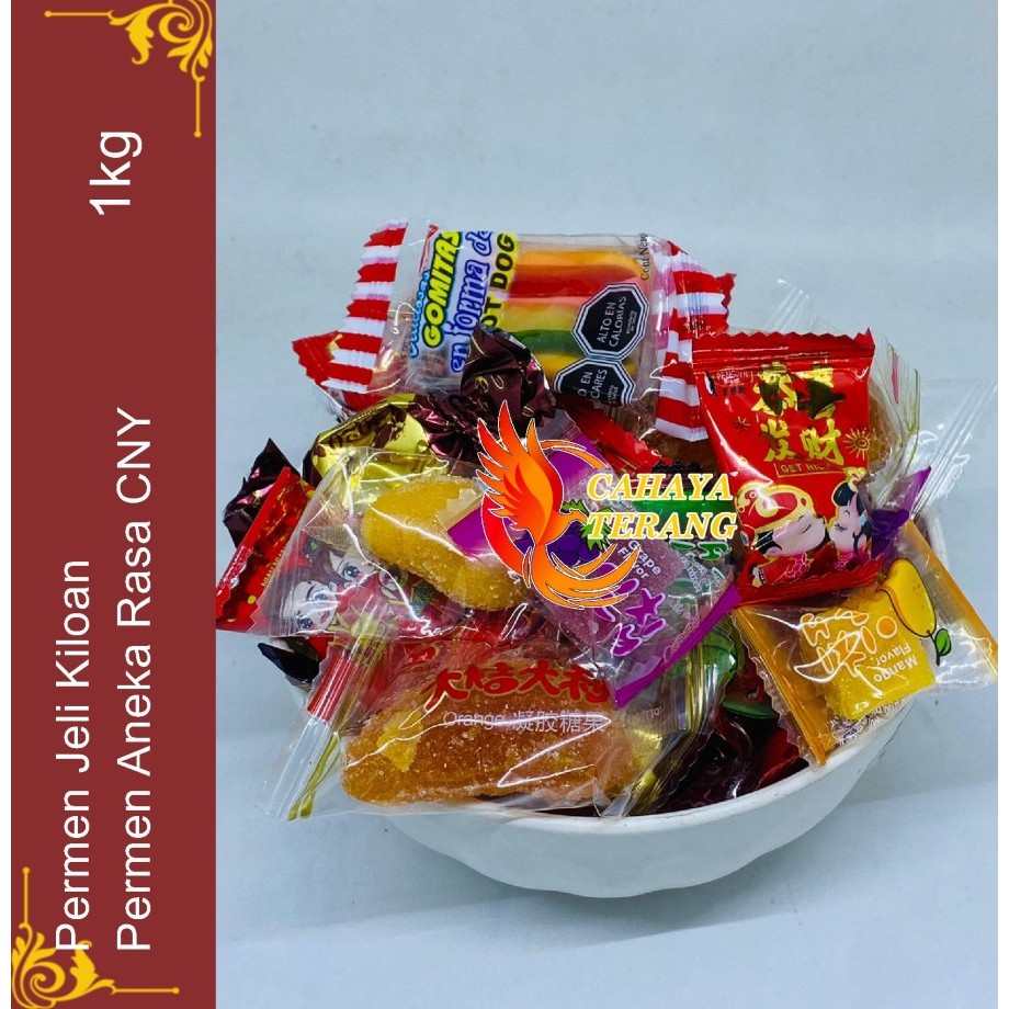 Jual Permen Jeli Kiloan 1 kg Manisan Permen 1000 gr Permen Aneka Rasa ...