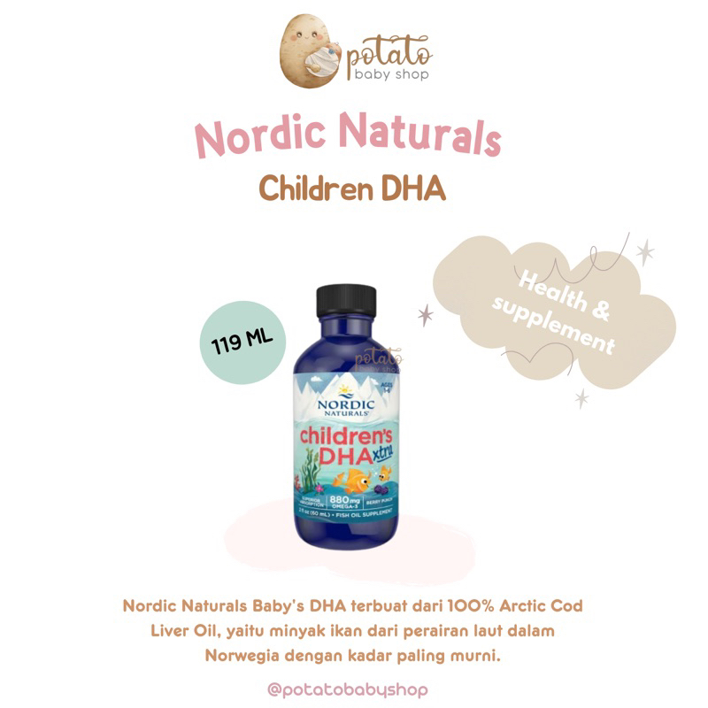 Jual Nordic Children's DHA Liquid 119ml - Minyak Ikan Artic Cod anak 1 ...
