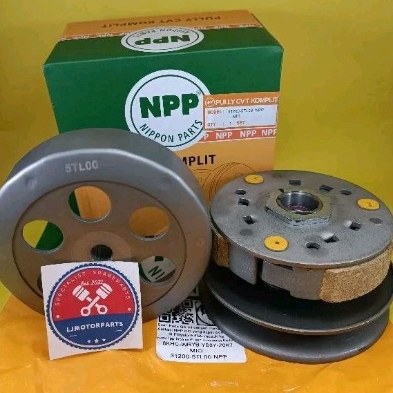 Jual Pully Puli Poli CVT Komplit Pully Assy SET Mio Sporty Mio Smile ...