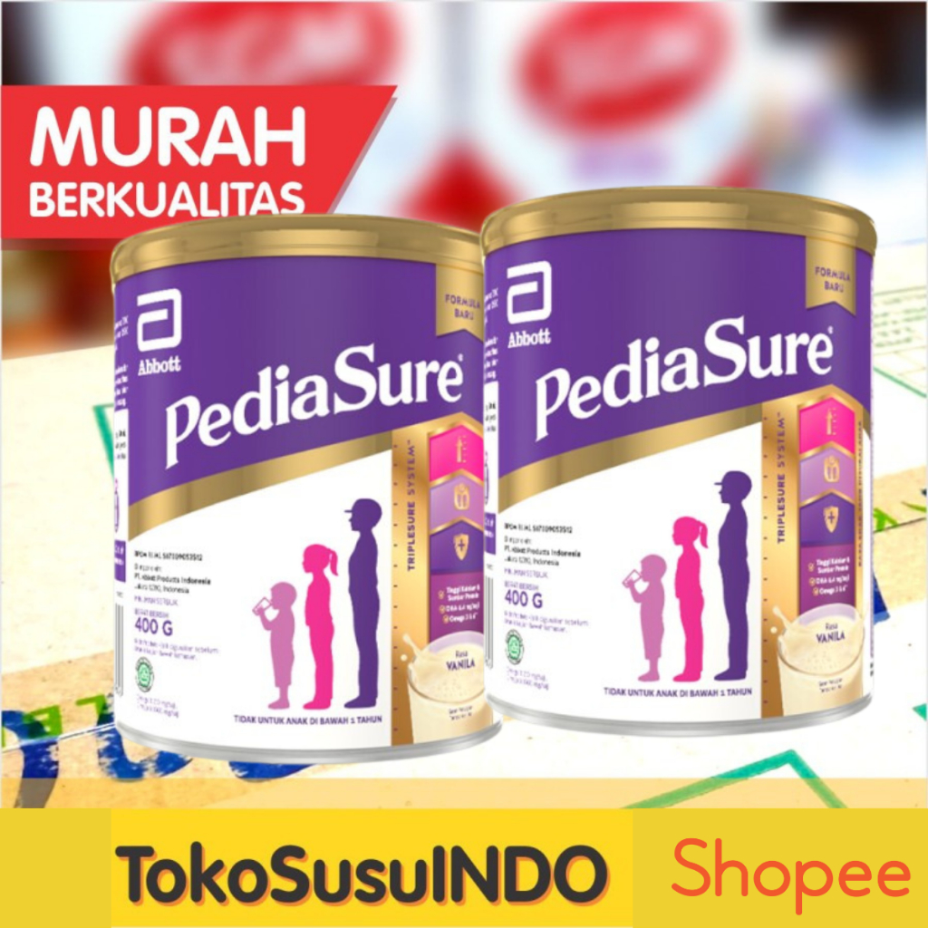 Jual Pediasure Vanila 400 g (1-10 tahun) Susu Formula Pertumbuhan Anak | Shopee Indonesia