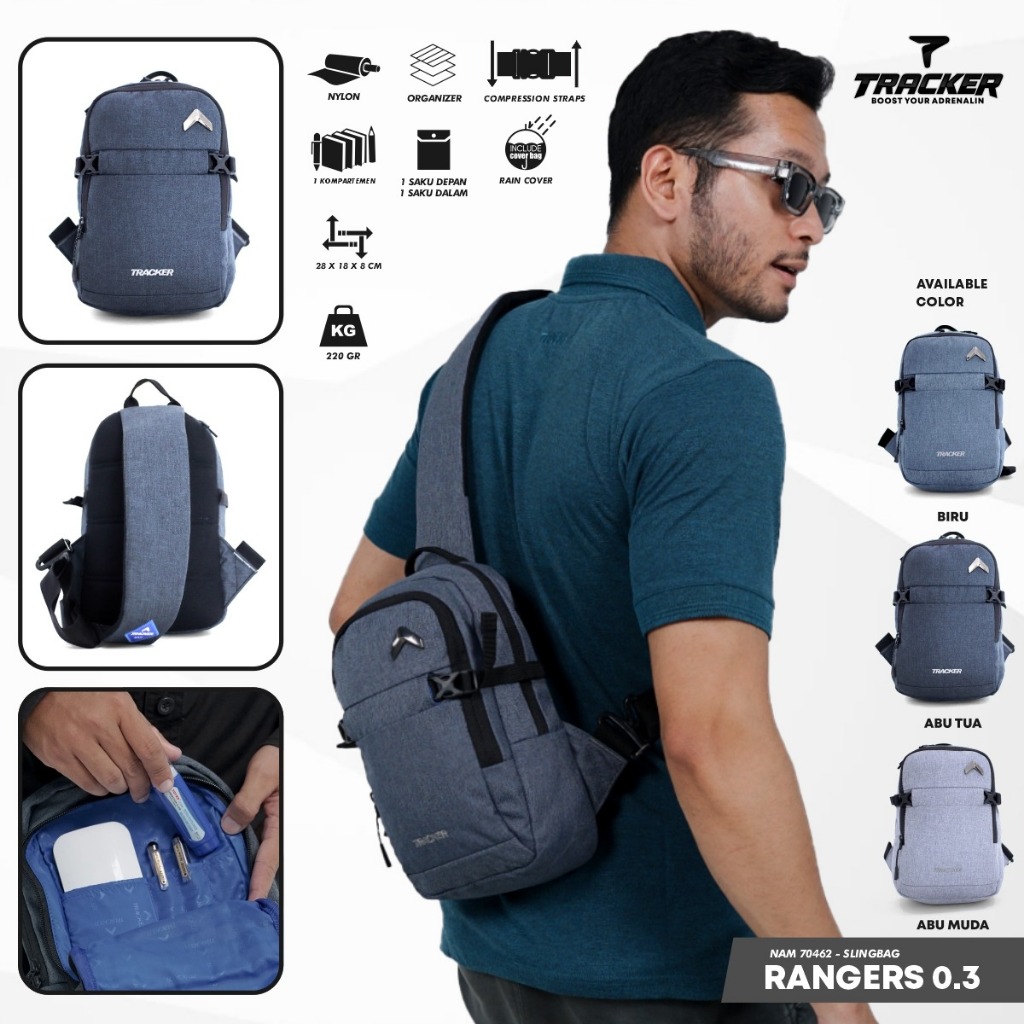Jual Tas Ransel Tali Satu Tracker Rangers 0.3 | Shopee Indonesia