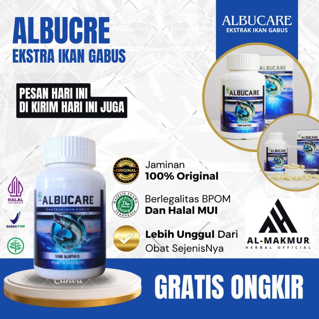Jual Albucare Kapsul 100% Original - Ekstrak Ikan Gabus Obat Herbal ...
