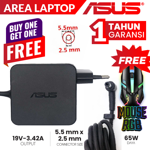Jual ORIGINAL Adaptor Charger Laptop Asus X455L X455 X450 X451 X452 X450C X450L A46 19V 3.42A ...