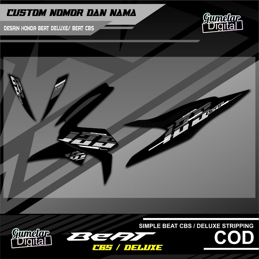 Jual STRIPPING SIMPEL HONDA BEAT DELUXE BEAT STREET VIETNAM STYLE 04 ...
