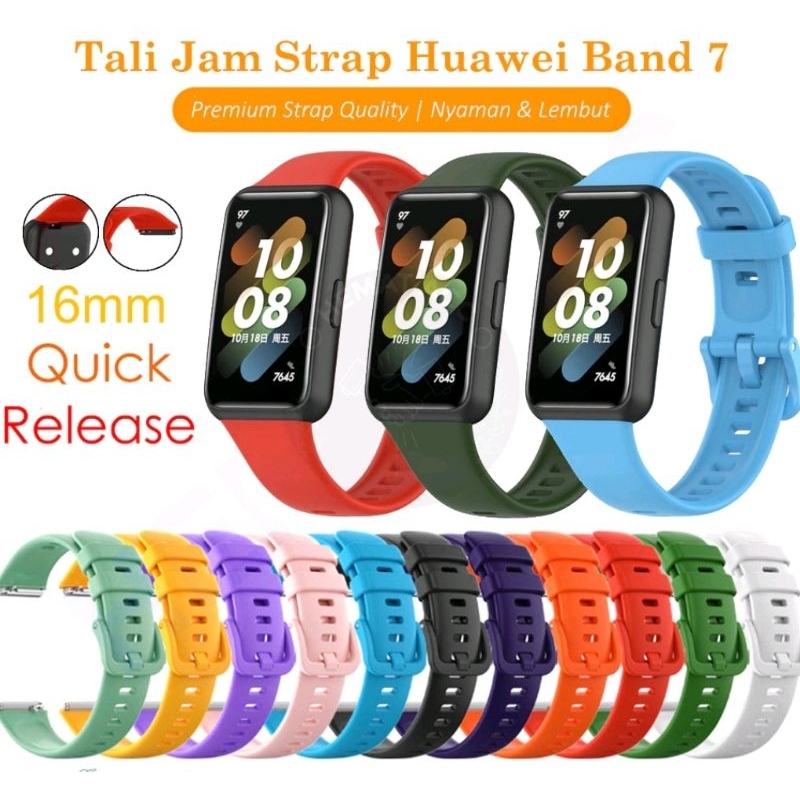 Jual Tali Strap Jam Huawei Band 9 7 8 6 Strip Polos 16mm Quick Release ...