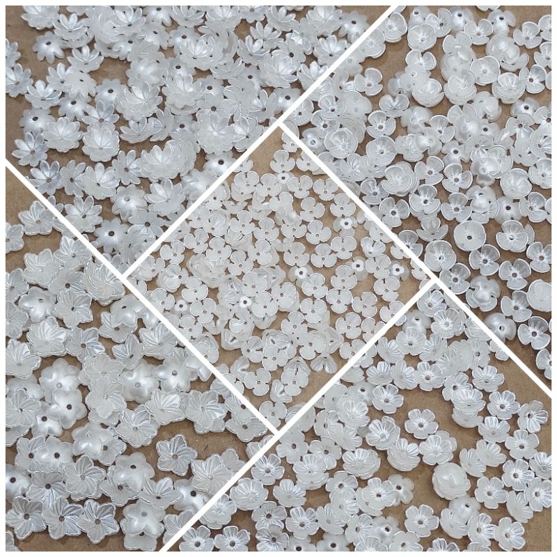 Jual 135pcs - 220pcs kelopak bunga mutiara mini bw uk 1cm | Shopee ...