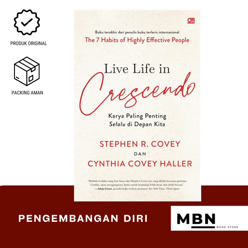 Jual LIVE LIFE IN CRESCENDO : KARYA PALING PENTING SELALU DI DEPAN KITA ...