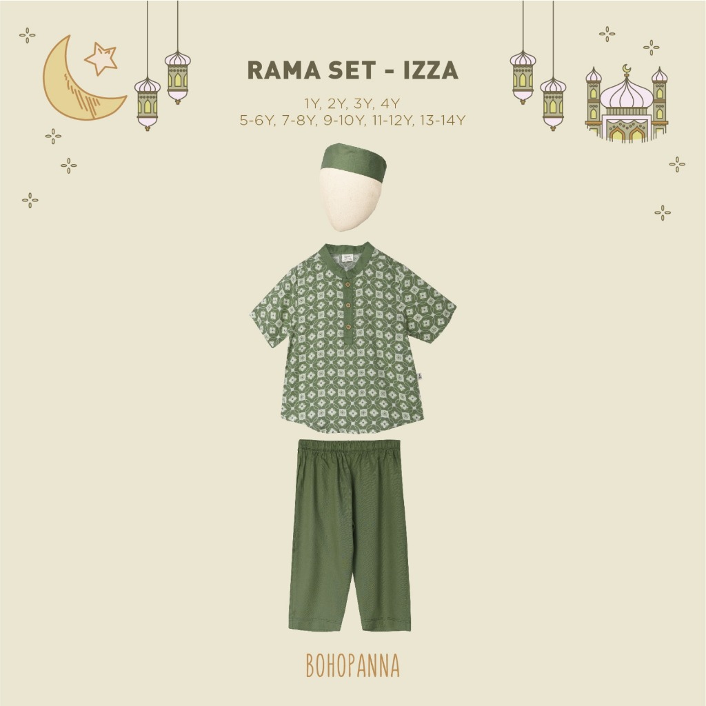 Jual [RAMADAN SALE] BOHOPANNA - RAYA COLLECTION - RAMA SET - Baju Lebaran Anak Laki-Laki - Baju ...