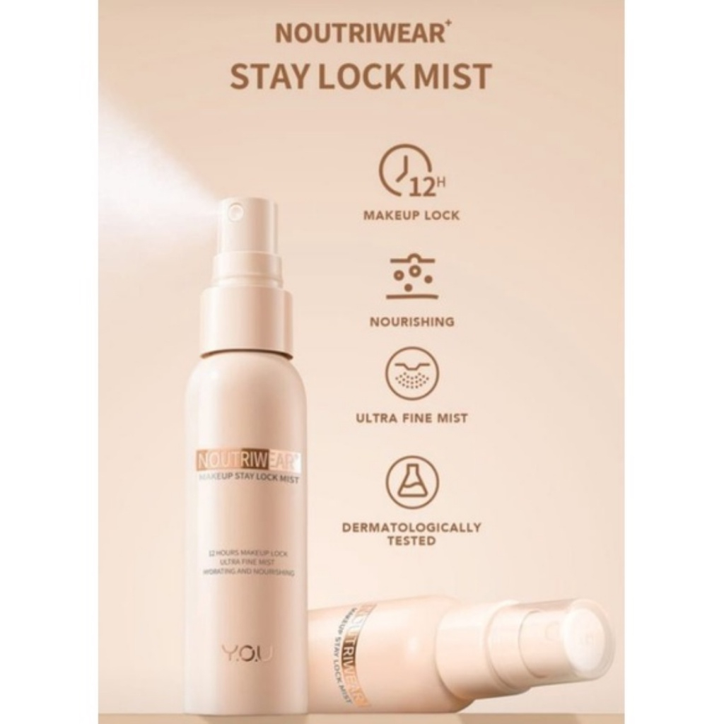 Jual YOU Noutriwear+ Makeup Stay Lock Mist |Face Mist you|Setting spray ...