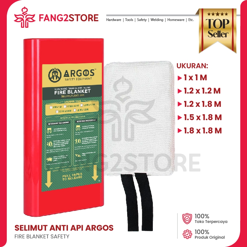 Jual Selimut Anti Api Pemadam Pelindung Kebakaran / Fire Blanket Argos ...