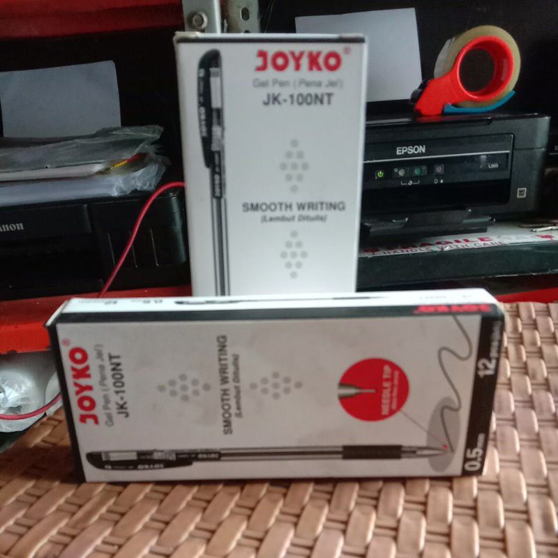 Jual pulpen joyko JK-100 NT 0,5mm hitam 1 pack | Shopee Indonesia