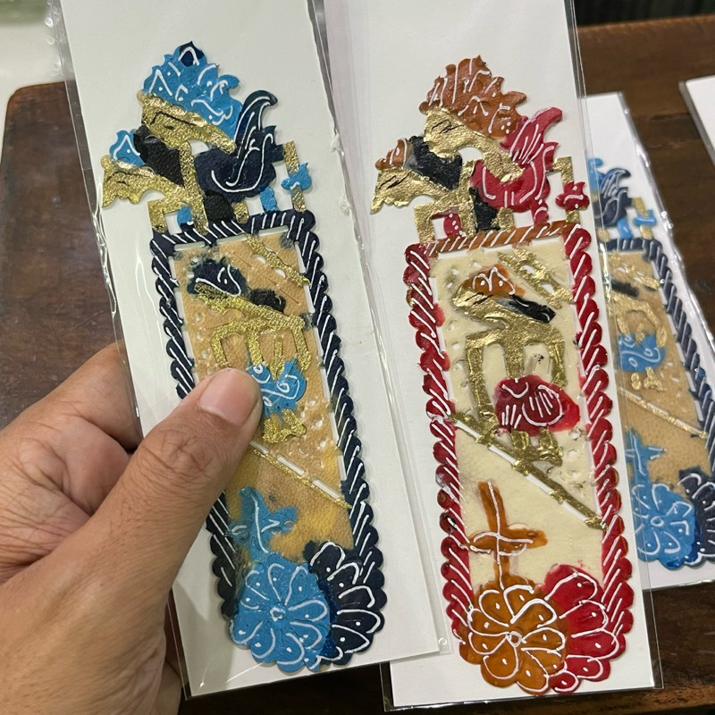 Jual Pembatas buku wayang kulit 1 kodi (isi 20) Bookmark souvenir oleh ...