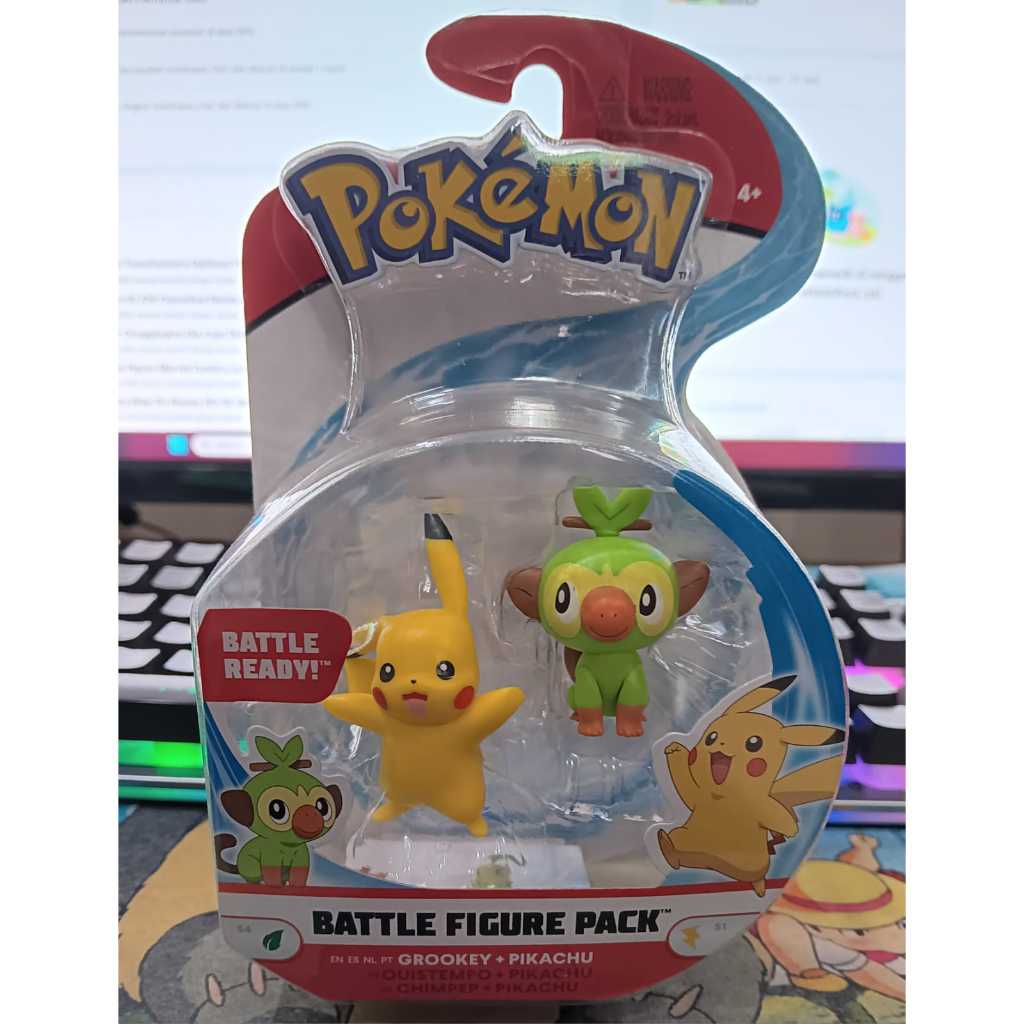 Jual Pokemon Battle Figure Pack GROOKEY + PIKACHU - Wicked Cool Toys ...