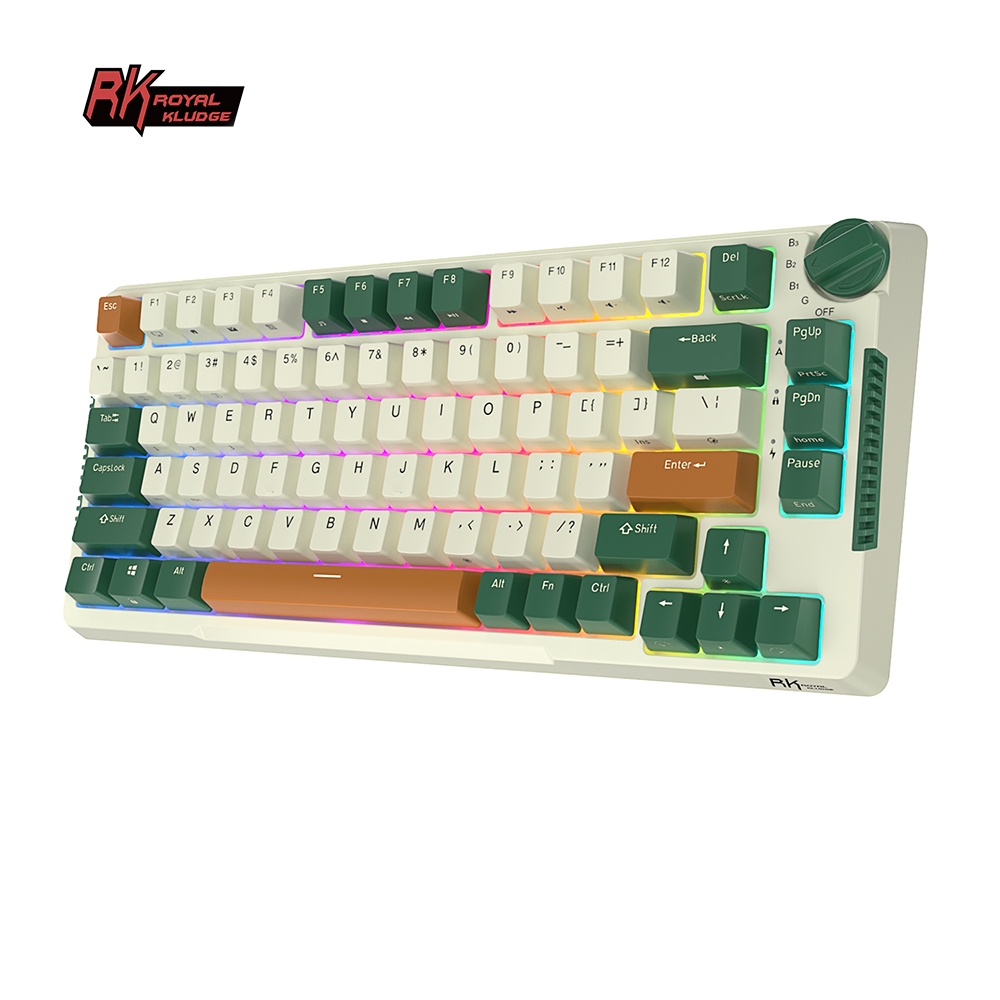 Jual Royal Kludge RK H81 Green 81 key Gasket Struktur Gaming Keyboard ...