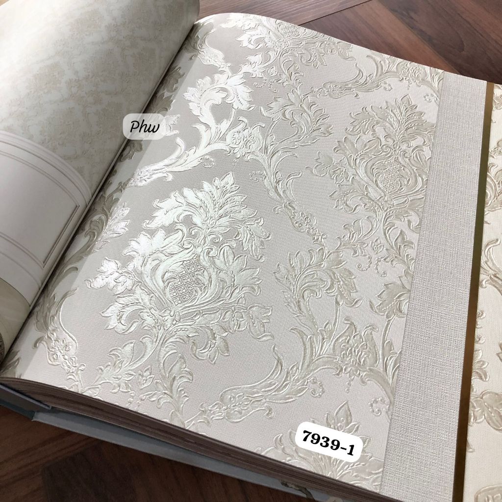 Jual Wallpaper Dinding Klasik Damask Cream Simple 7939 7940 Pandora ...