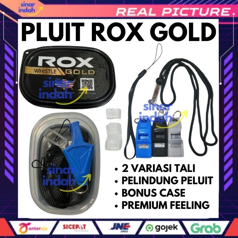 Jual Whistle Peluit ROX GOLD Wasit Referee Whistle Treble Pluit ...