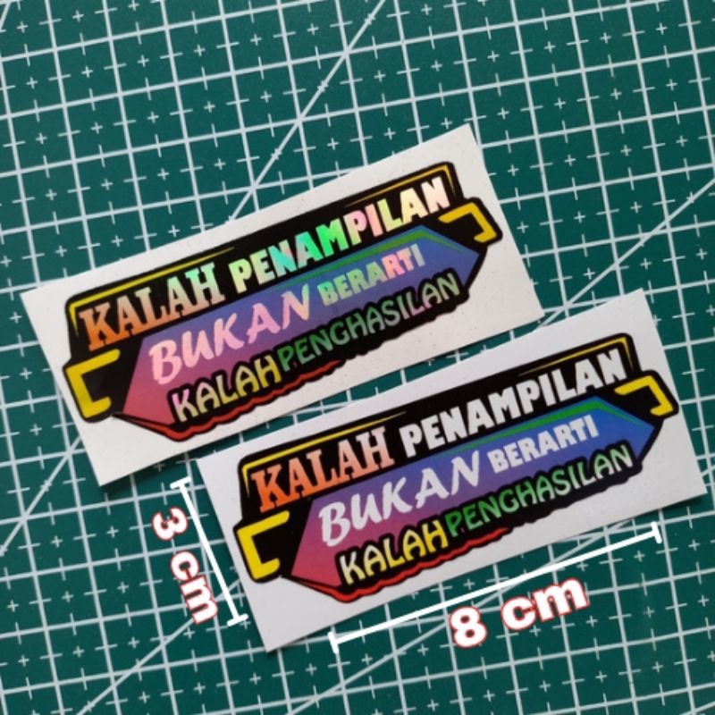 Jual Stiker Pinjam Dulu Seratus Jangan Banyak Gaya Kalah Penampilan ...