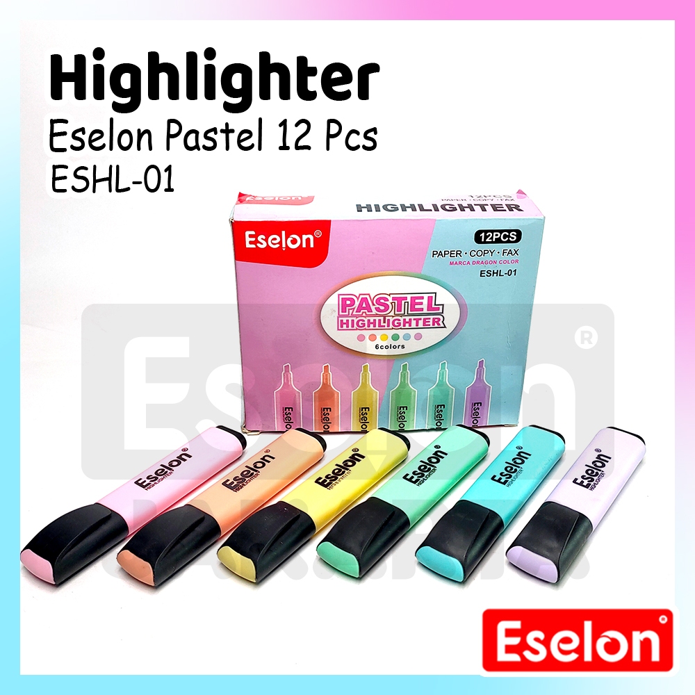 Jual [ES.JKT] 12pcs Stabilo Pastel / Highlighter / Stabilo Eselon ESHL ...
