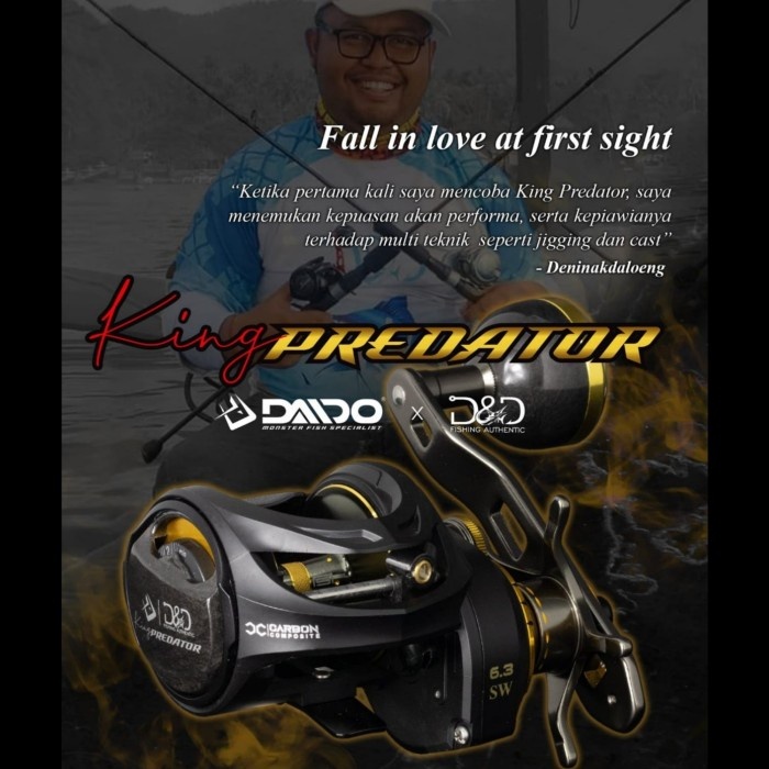 Jual reel daido king predator DFT x DND limited edition 300L | Shopee ...