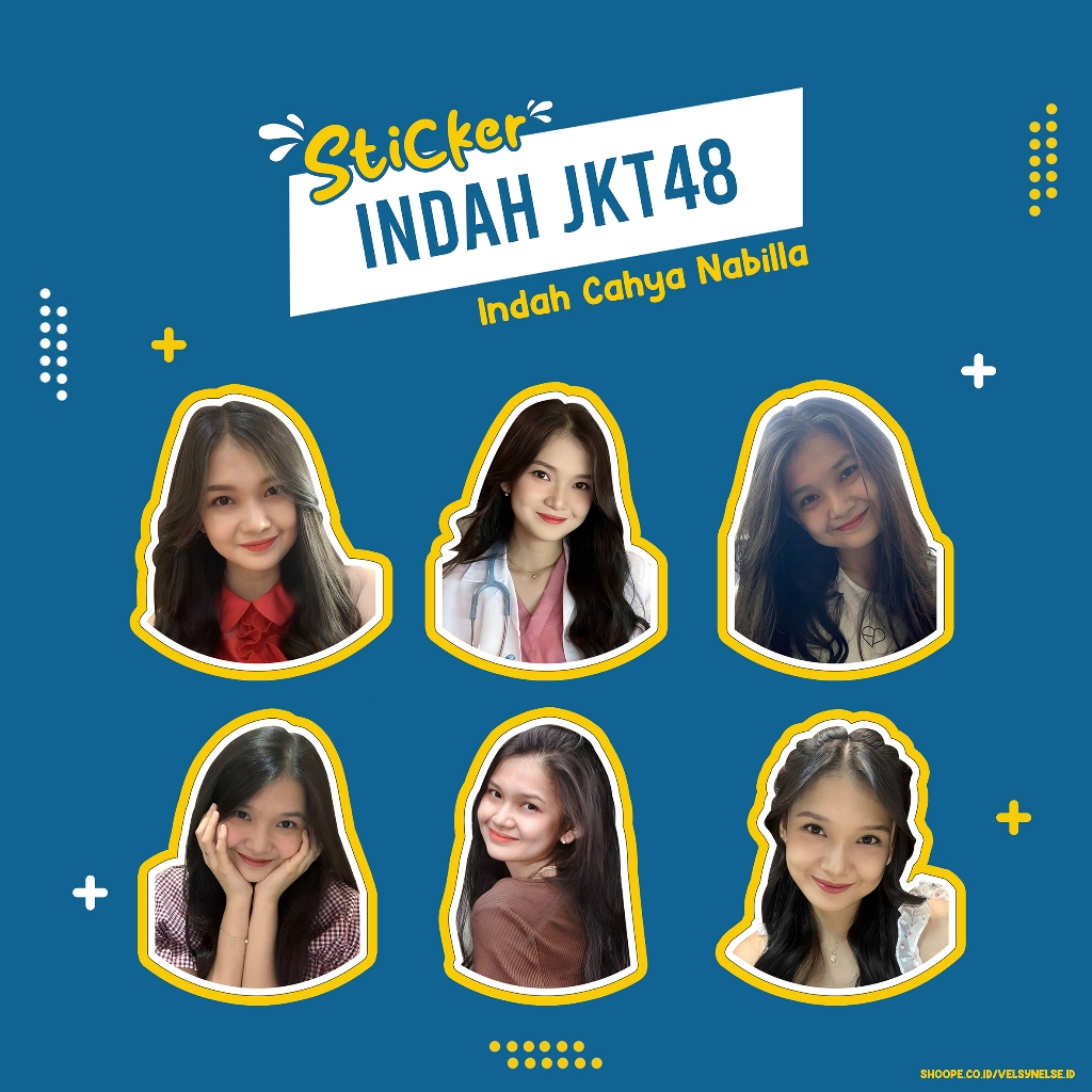 Jual [ ISI 6 ] Sticker Pack JKT48 Lucu Aesthetic High Quality | Shopee ...
