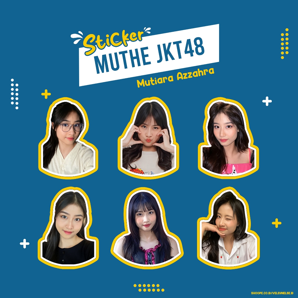 Jual [ ISI 6 ] Sticker Pack JKT48 Lucu Aesthetic High Quality | Shopee ...