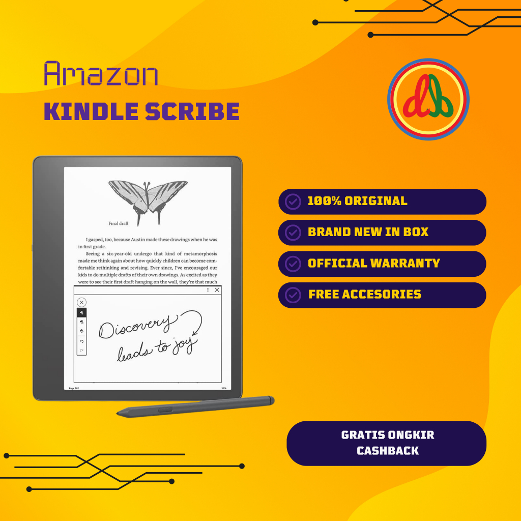 Jual Amazon Kindle Scribe, the first Kindle for reading and writing ...